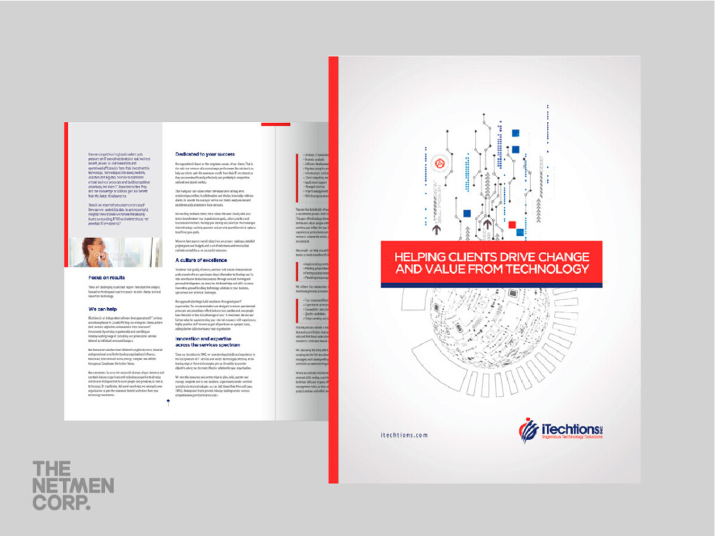 Eight Page Brochure | Online Design | The NetMen Corp Graphic Design